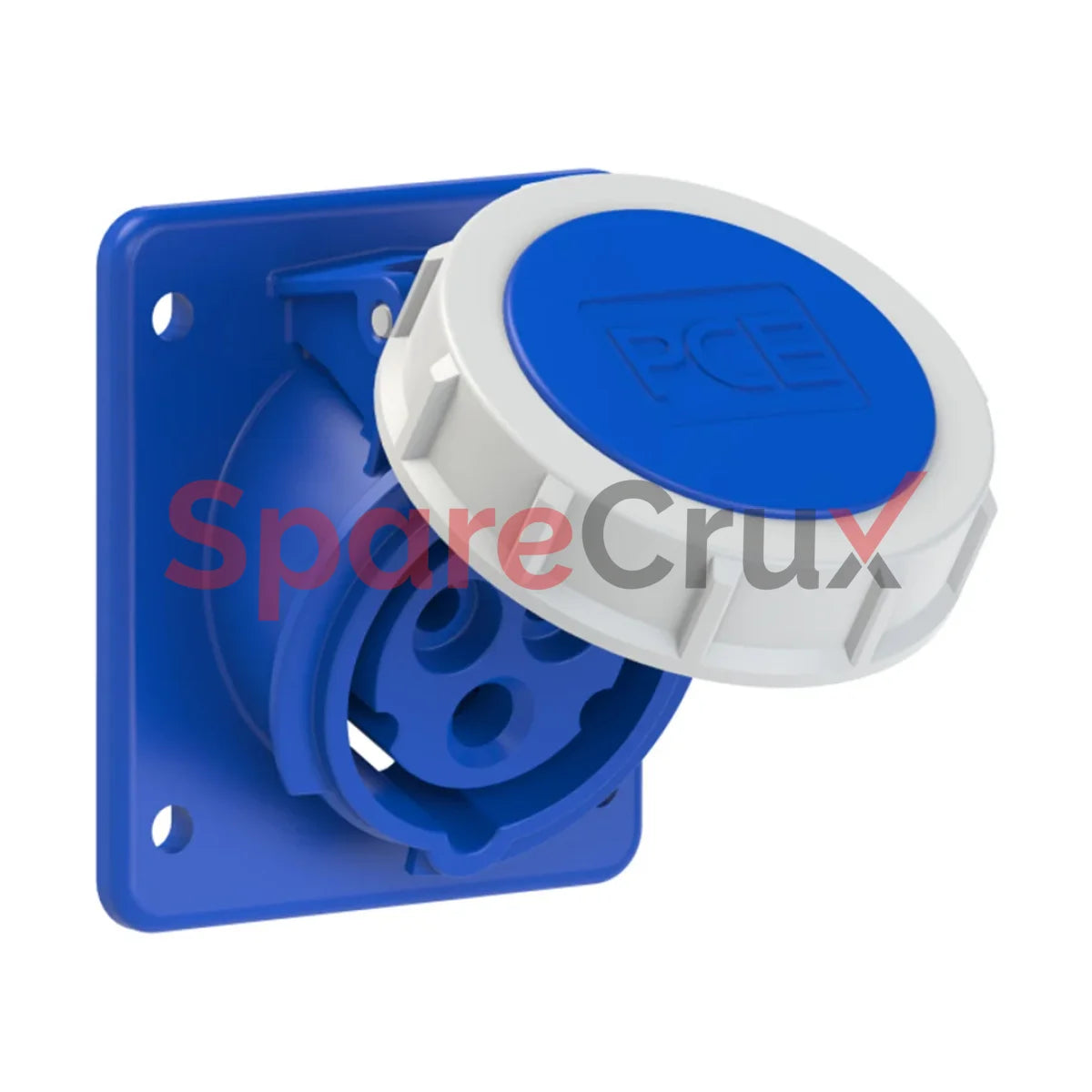 4132-6f87 | HENSEL ELECTRIC | Panel Mounting Socket Angled Watertight ...