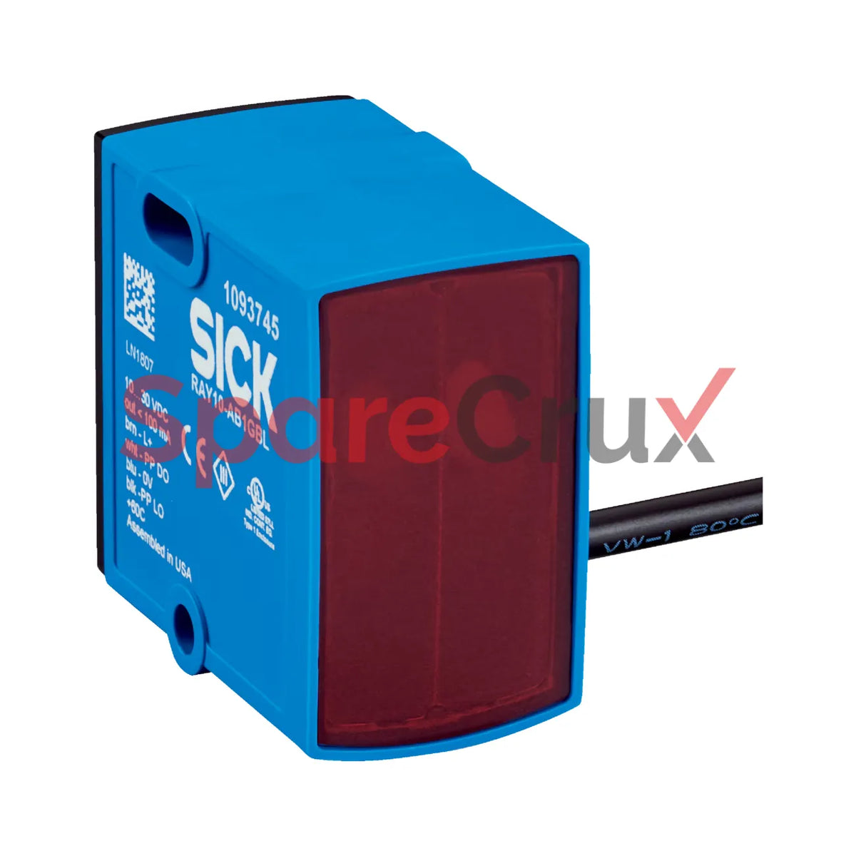 1102079 | SICK SENSORS | RAY10-AT4CBL Photoelectric Retro-reflective S ...